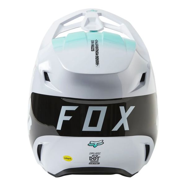 Casco Moto FOX V1 Toxsyk White in Stock | iCasque.it