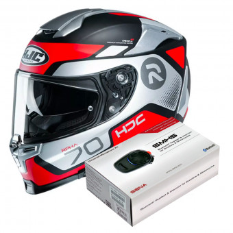 Pack Casco Moto + Kit Bluetooth : HJC RPHA 70 Shuky MC1SF + Kit ...