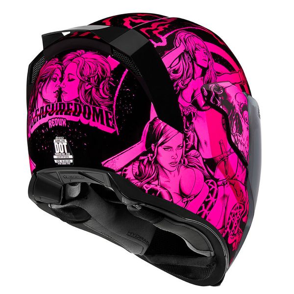 Casco Moto ICON Airflite Pleasuredome Redux Pink pronto per l'invio ...