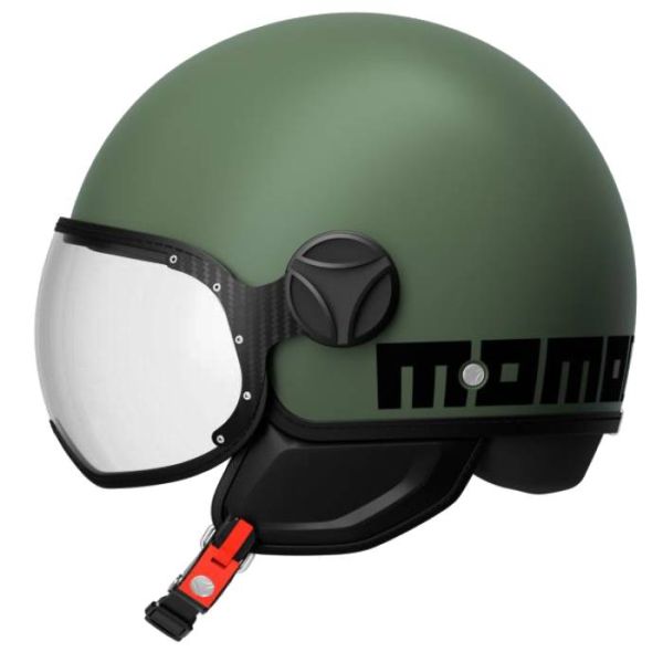 Casco Moto Momo Design FGTR Classic Matt Military Green Black pronto ...