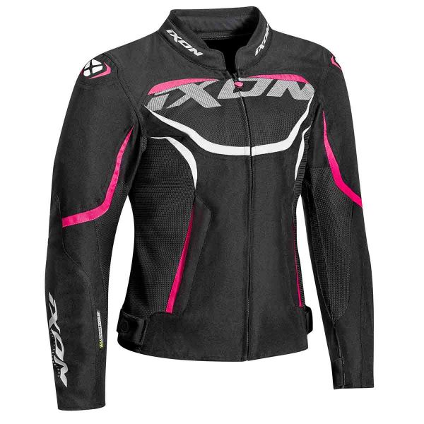 Giacca Moto Ixon Sprinter Air Lady Nero Fucsia in Stock | iCasque.it